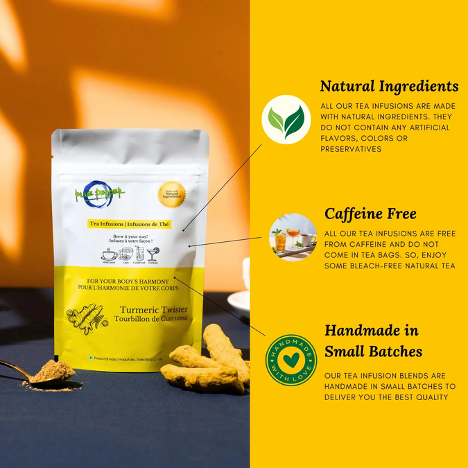 Turmeric Twister Tea Infusion – A Warming & Spiced Herbal Blend – Blue ...