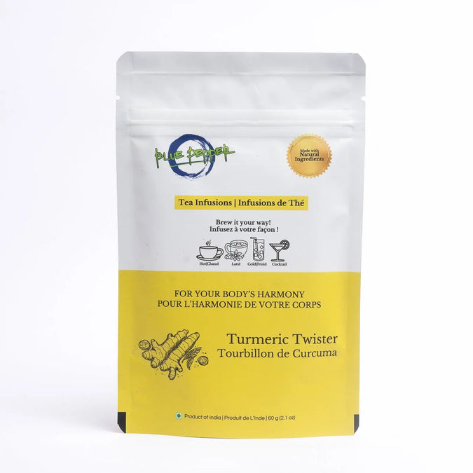 Turmeric Twister Tea Infusion – A Warming & Spiced Herbal Blend – Blue ...